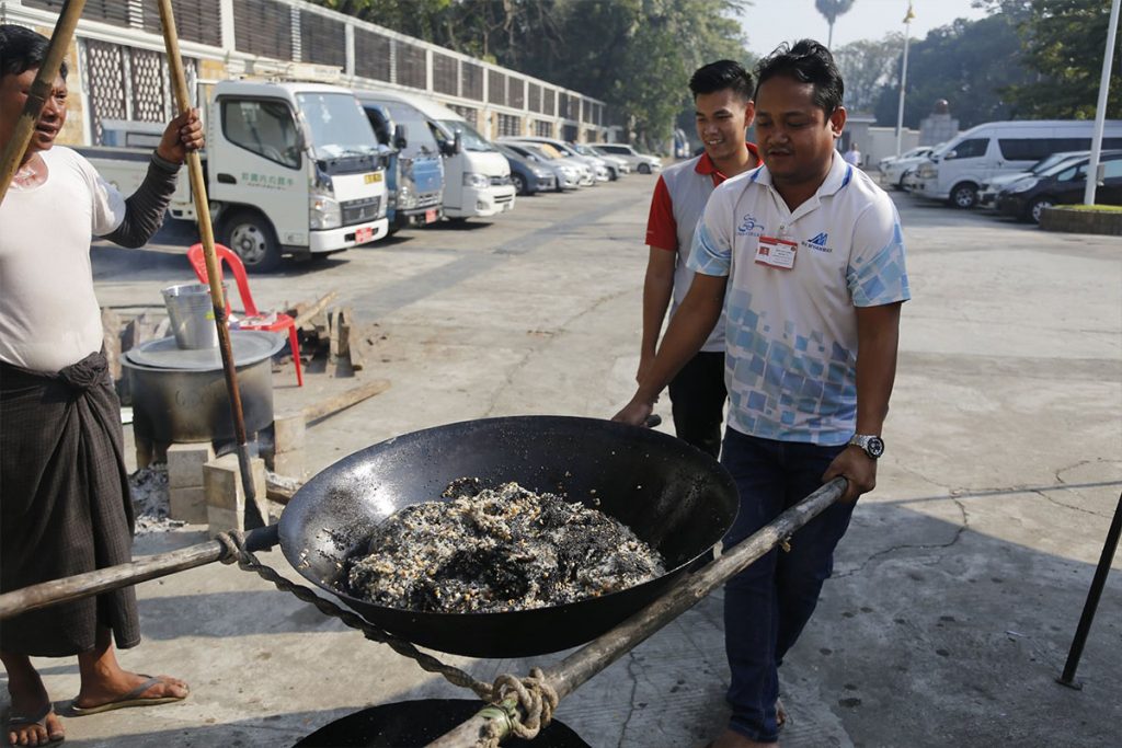 Max Myanmar Group celebrates seasonal Htamane festival at head office ... Max Myanmar Group celebrates seasonal Htamane festival at head office ...